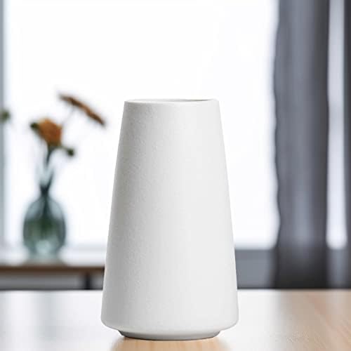 Amazon.com: Simple Vase for Flowers Plants Ceramic Small White Flower ...