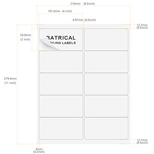 Snapklik.com : 24 Shipping Labels 1000 Labels Sticker Paper For Laser ...