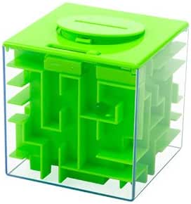 Amazon.com : Square Inverted Bead Maze Piggy Bank, Money Maze Puzzle ...