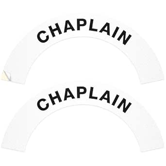 Amazon.com: Chaplain Hard Hat Sticker, (2 Pack) 3x6.8 Inches, 3M EGP ...