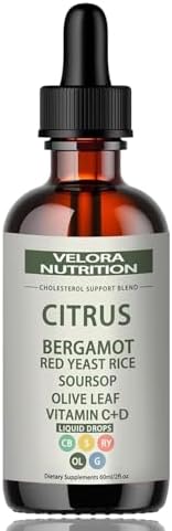 Amazon.com: velora Red Yeast Rice Cholesterol Cleans Drops with Citrus ...
