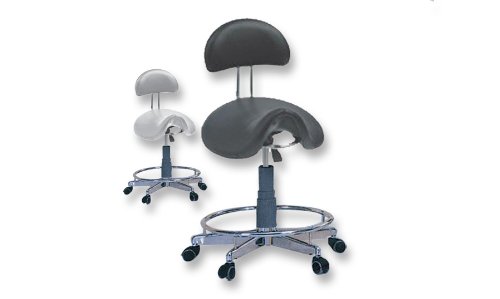 Amazon.com: Hydraulic Saddle Stool w/back : Office Products