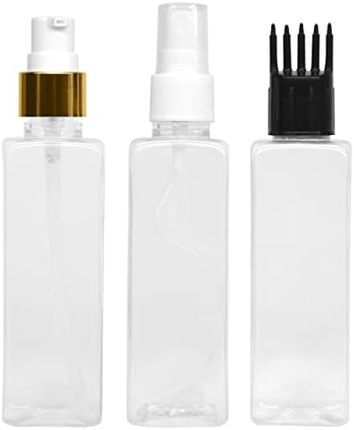 Mclear 3 Rectangular Shape Bottle Durable Refillable Containers With 1 ...