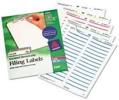Amazon.com: Avery Removable Self-Adhesive File Folder Labels : Office ...