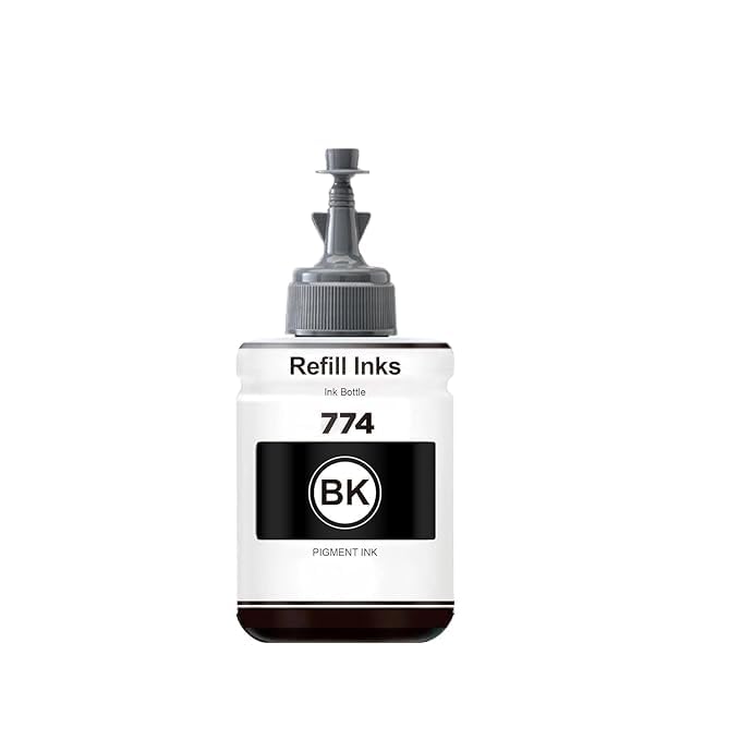 774 Black Pigment Refill Ink – Compatible with Epson EcoTank Printers ...