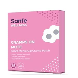 Sanfe Menstrual Cramp Patch | Upto 8 hr pain relief | Instant, 100% ...