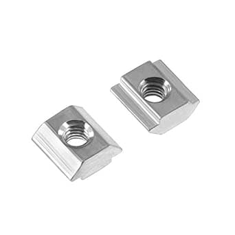 20pcs/lot 2020 M3 M4 M5 M6 T Block Square Nuts T-Track Sliding Hammer Nut for Fastener Aluminum ...