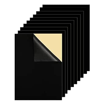 MYADDICTION 10Pcs Velvet Fabric Sticky Back Adhesive Back Sheets ...