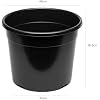 EarlyGrow 2-Pack 40 Litre Round Plastic Plant Pots Nursery Herb Flower ...
