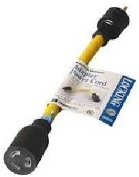 Amazon.com: Southwire 09020 Yellow Locking Cord Adapter, 12/3 STW, 15A ...