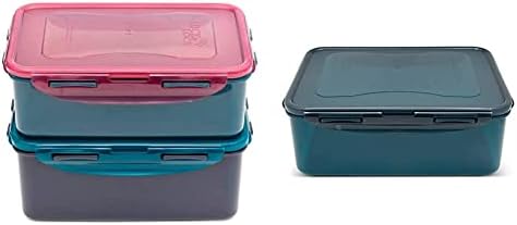 Lock & Lock HPL817HS2RCL Eco Friendly Food Storage Container Set, 1.4l ...