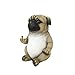Amazon.com: DWK Pug Life Middle Finger Pug Dog Statue | Pug Statue ...