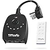 Amazon.com: TiFFCOFiO Outdoor Light Timer Waterproof, Remote Control ...