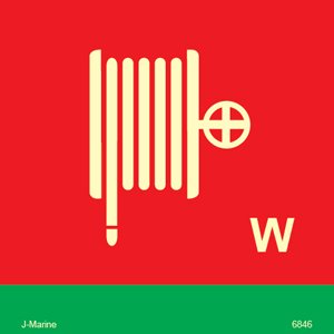 IMO Sign. FIRE Control Symbol ISO 17631. Water FIRE Hose & Nozzle ...