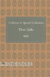 Amazon.com: Collectors & Special Collections: Three Talks ...