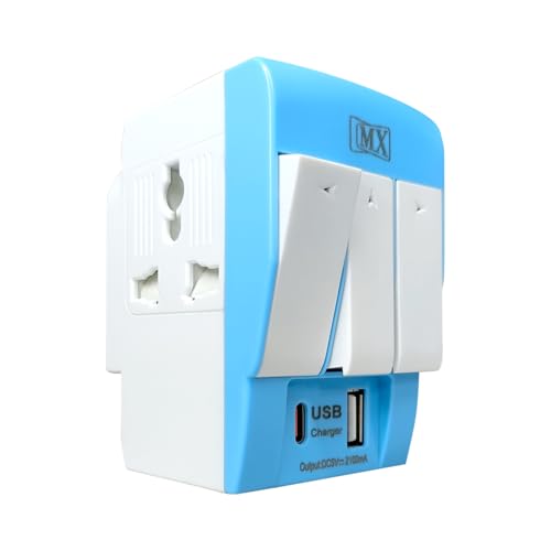 Buy MX 3 Pin Multi Plug Socket-Worldwide Universal Socket Travel ...