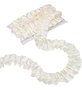 Amazon.com: BENECREAT 5 Yards Black Pleated Wavy Ribbon, Ruffle Satin ...
