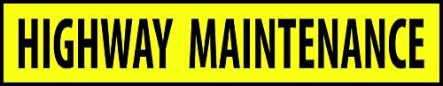 Highway Maintenance Vehicle Signs - Fluorescent Yellow For Compliancy ...