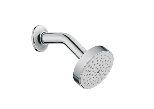 Roca RT18700A1 Chrome Torrente (100mm) Single-Flow Shower with Arm and ...