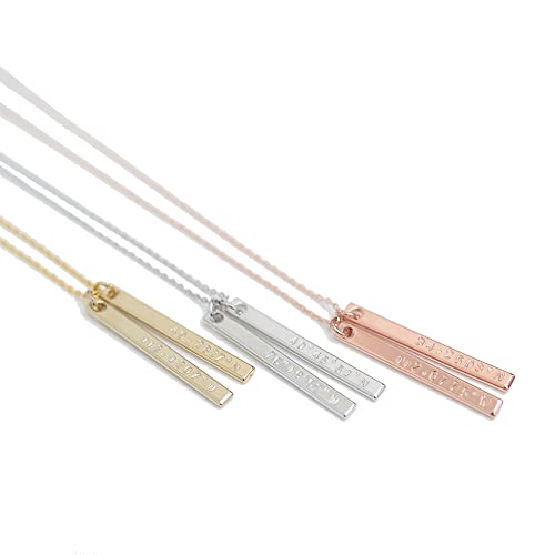 Amazon.com: Coordinates Bar Necklace/Customized Latitude Longitude ...