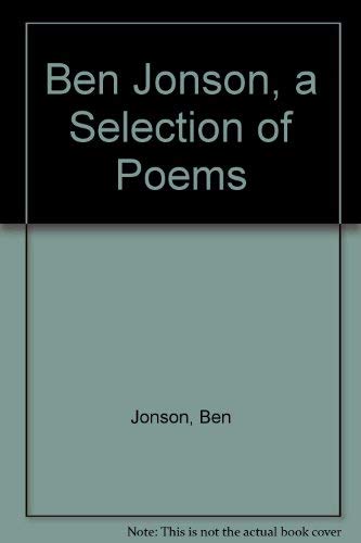 Ben Jonson (Oxford Poetry Library): Jonson, Ben, Donaldson, Ian ...