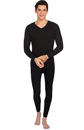 Buy Amul Body Warmer Ultima Men V Neck Full Sleeves Black Upper and ...