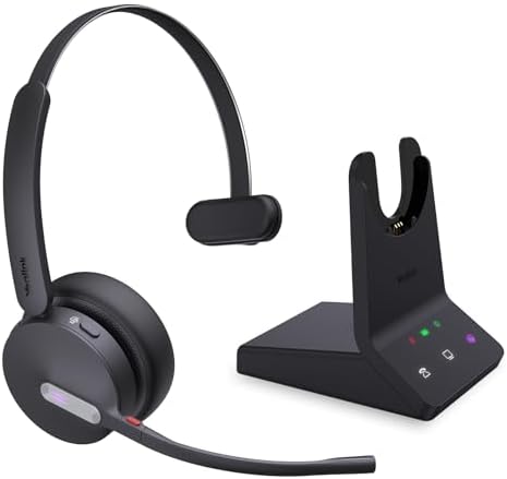 Amazon.com: Yealink DECT Wireless Headset WH63,Mono Single Ear Office ...