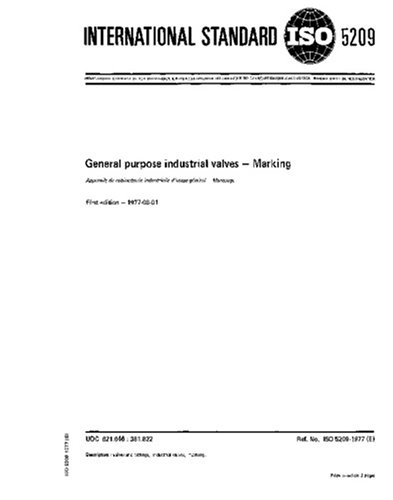 ISO 5209:1977, General purpose industrial valves - Marking : Amazon.in ...
