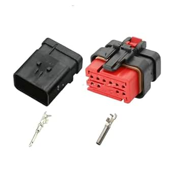 Amazon.com: 5Pcs/lot 12Pin Waterproof Male Female Connector Compatible ...