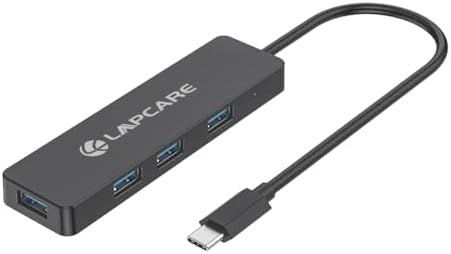 LAPCARE 4-in-1 USB C 3.0 HUB, Type C to USB A HUB Splitter Extender ...