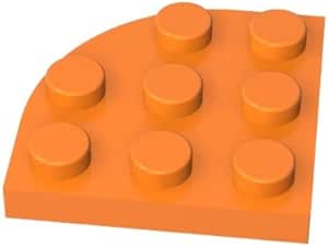 Amazon.com: Gobricks GDS-570 Plate Round Corner 3 x 3 50PCS Compatible ...