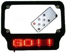 Amazon.com: QVS GadgetWorld Scrolling LED Motorcycle License Plate ...