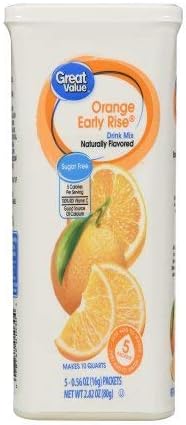 Amazon.com: Great Value Orange Early Rise Drink Mix, 5 Count (Pack of 2 ...