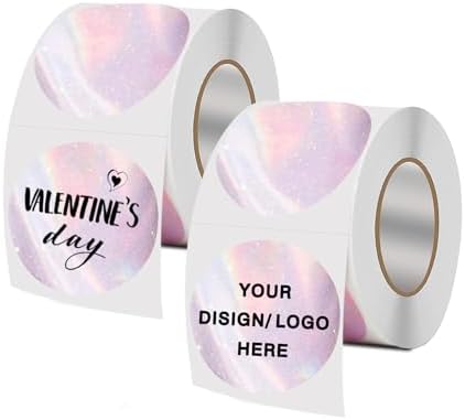 Amazon.com : Round Direct Thermal Stickers Rainbow Color Thermal Labels ...