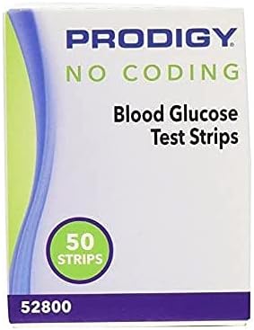 Amazon.com: Prodigy 52800 No Coding Blood Glucose Test Strips, Box of ...