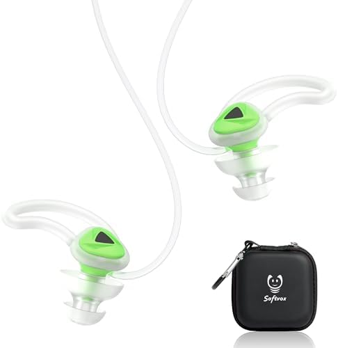 Amazon.com: Swimming Ear Plugs with Lanyard, Blocks Out Water Lets ...