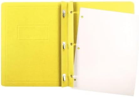Oxford Duotangs, Yellow, Leatherette File Folders, Letter Size, 6 Per ...