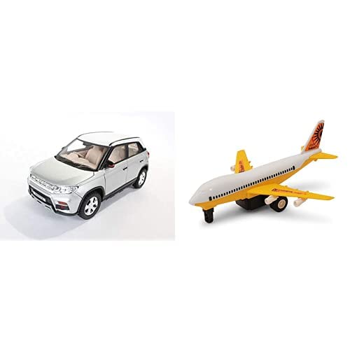 Centy Toys Plastic Brezza Pull Back Car (Multicolor)&Tingoking Plastic ...