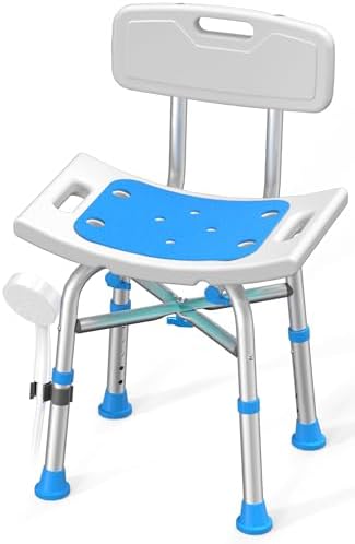 Amazon.com: HOMLAND Shower Chair for Inside Shower with Removable Back ...