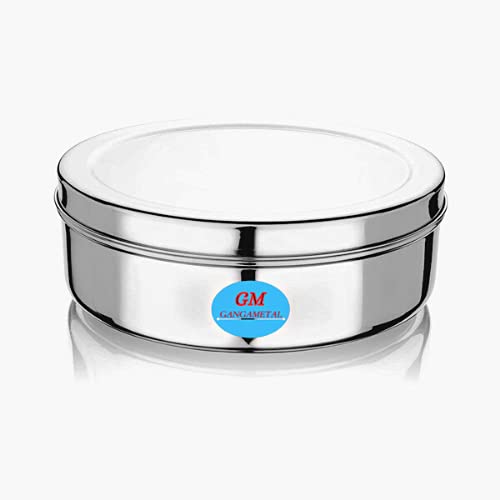 GANGA STAINLESS STEEL PURI & ROTI DABBA CANISTER |Storage Box Container ...
