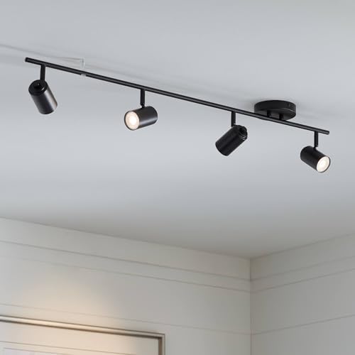Pro Track Vester 4-Light Heads LED Wall or Ceiling Track Fixture GU10 ...
