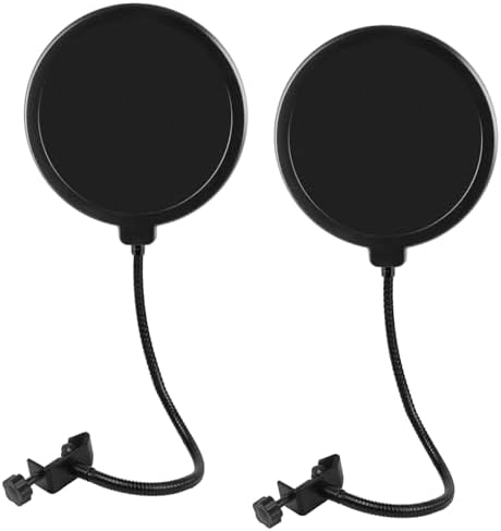 Amazon.com: REGUICORP 2 Pack Microphone Pop Filter, Pop Filter for ...