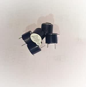 HYDZ 5 Pcs Piezo Buzzer 5-12 Volt DC Small Acoustic Component Mini ...