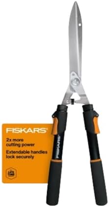 Fiskars 25-33 Inch Power-Lever Extendable Hedge Shear (9169) : Amazon ...