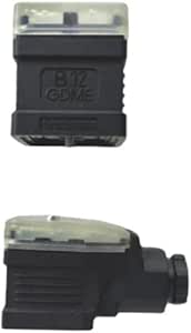 Amazon.com: 2PCS New Plug Connector B12 GDME Solenoid Valve Sensor ...