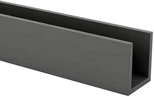 Amazon.com: Gray Chemical-Resistant PVC U-Shaped Channel - Outside ...