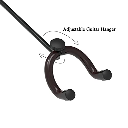 Guitar Wall Hangers with 5 Adjustable Bass Guitar Hanger for Electric ...