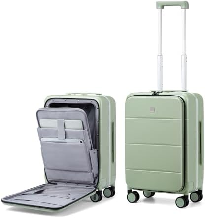 Amazon.com | MILADA Carry On Luggage 22x14x9 Airline Approved Spinner ...