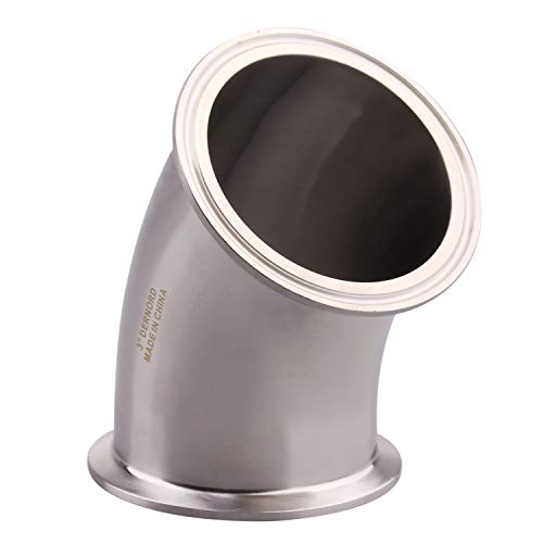 Snapklik.com : DERNORD 45 Degree Elbow 3 Inch Tube OD Stainless Steel ...