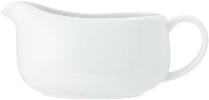 MamboCat Lot de 2 saucières en porcelaine blanche, 320 ml, pot à sauce ...